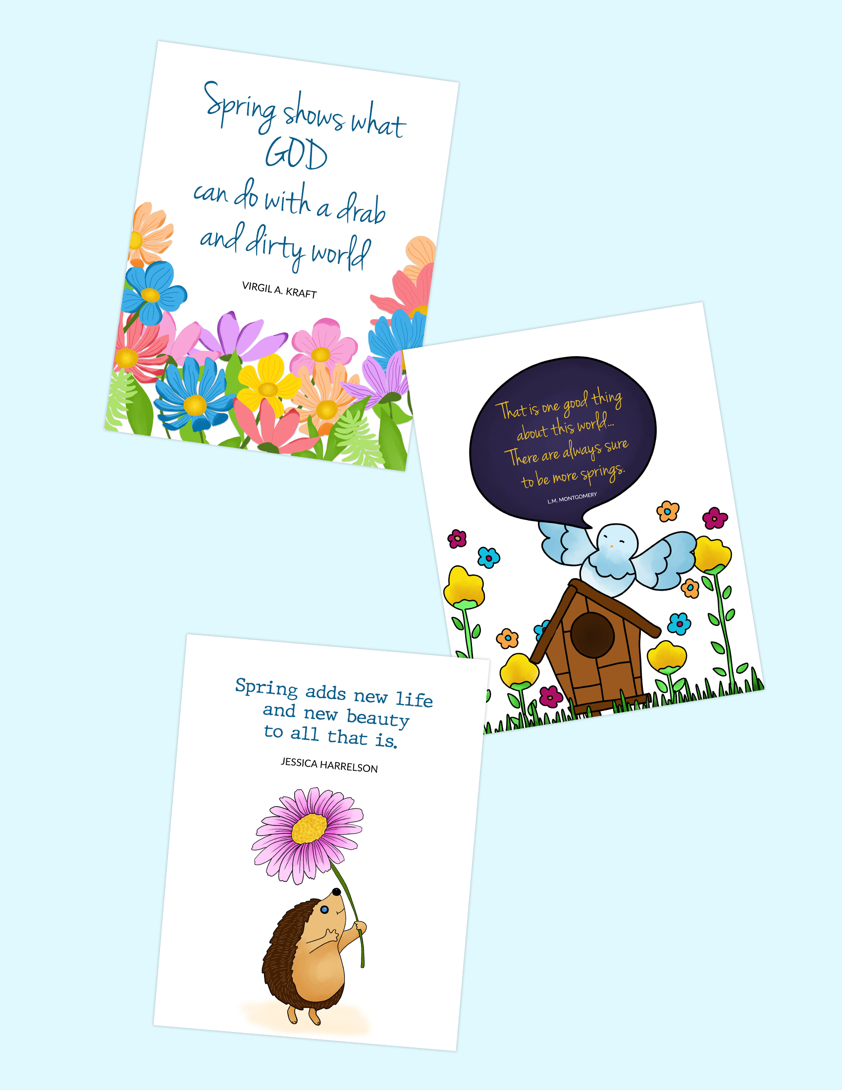 3 Free Printable Inspirational Spring Quotes - Freebie Finding Mom