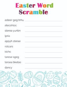 7 Easter Games for Kids