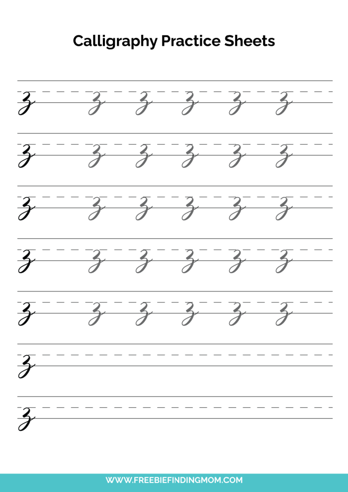 Printable Calligraphy Letters A Z Pdf Free Printable - Infoupdate.org