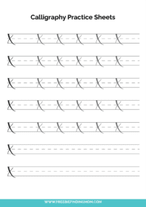 Free Beginner Calligraphy Practice Sheets (PDFs)