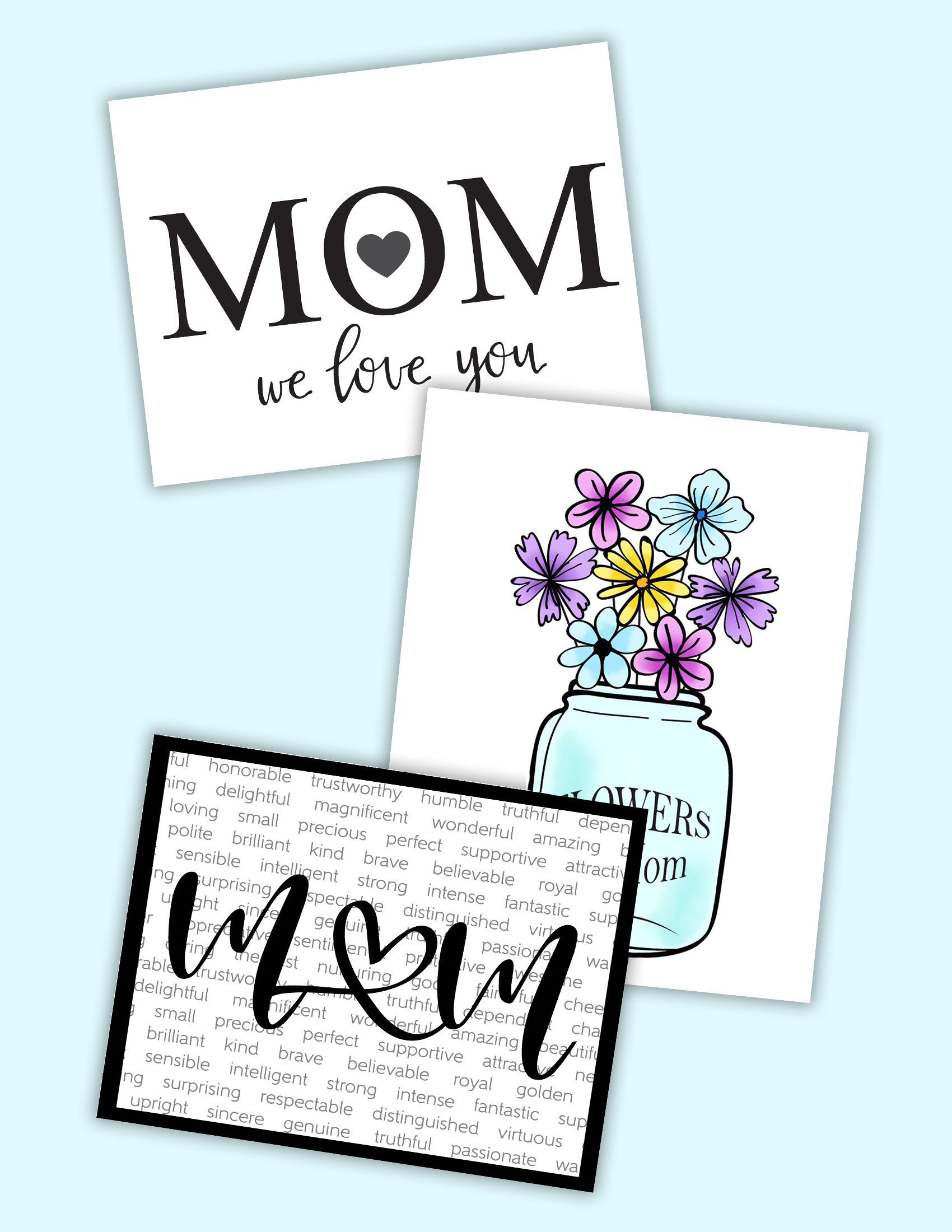 3 Free Printable Mother's Day Signs