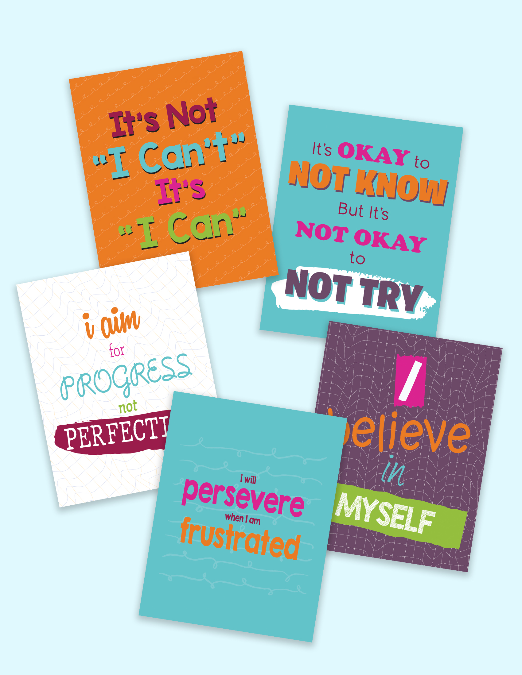 5 Printable Growth Mindset Quotes for Kids