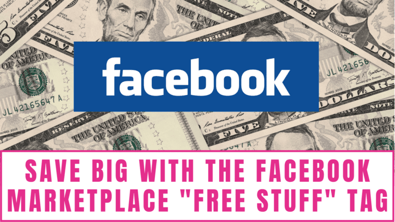 Save With Facebook Marketplace "Free Stuff" Tag - Freebie Finding Mom