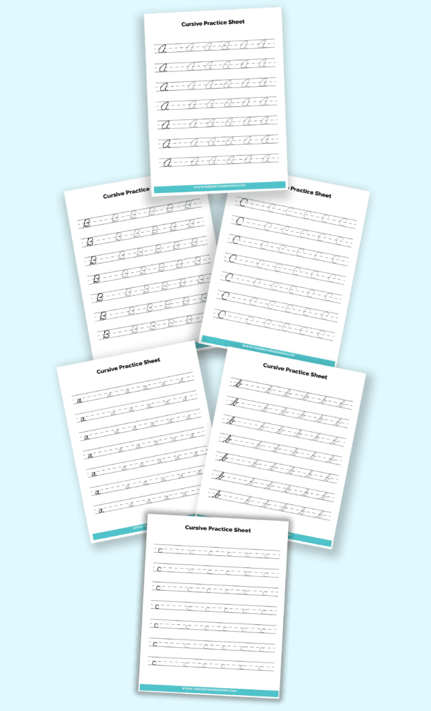 Free Beginner Calligraphy Practice Sheets (PDFs) - Freebie Finding Mom