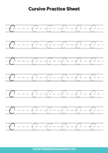 Free Printable Cursive Writing Practice Sheets PDF Downloads