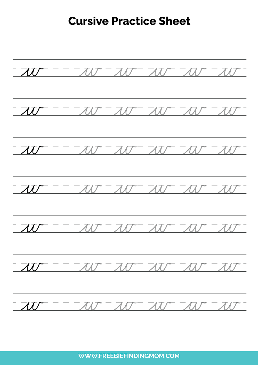 26 Trace The Lowercase Cursive Alphabet Worksheets Lupon gov ph