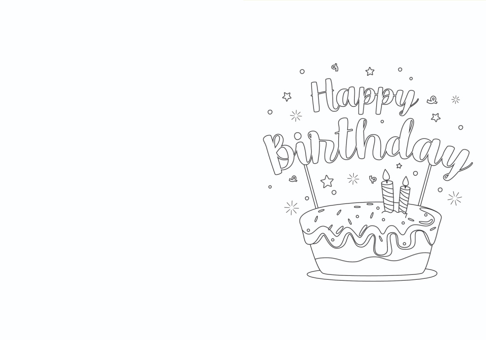 Foldable Printable Birthday Cards To Color Add A Little Adventure 10 