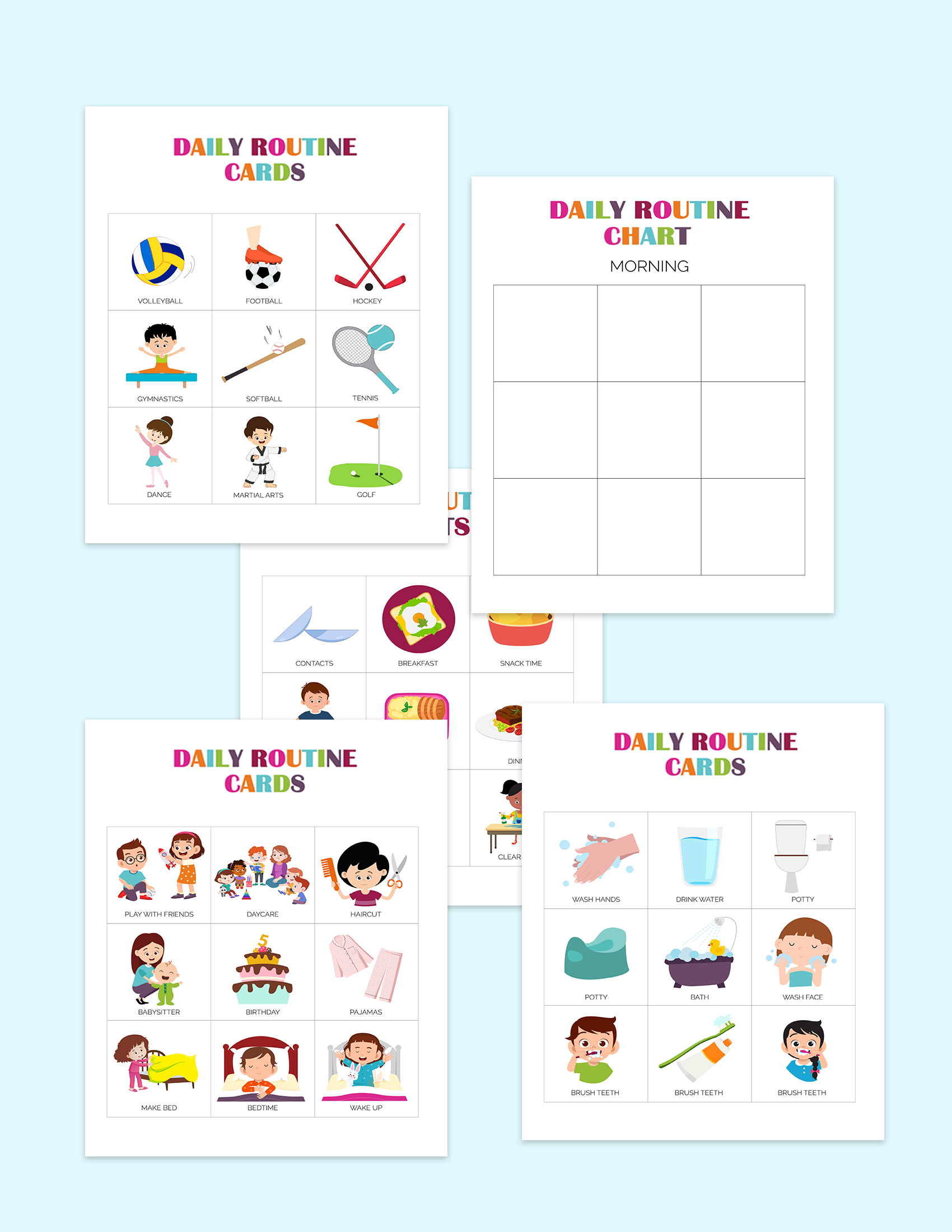 Printable Daily Schedule For Kids At Home Freebie Finding Mom