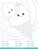Printable Multiplication Color By Number Worksheets (PDF Downloads)