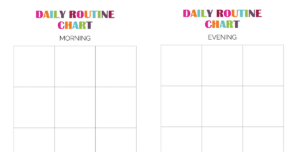 Printable Daily Schedule for Kids at Home