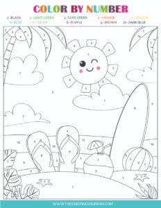 Free Printable Color by Number for Adults (PDF Downloads)