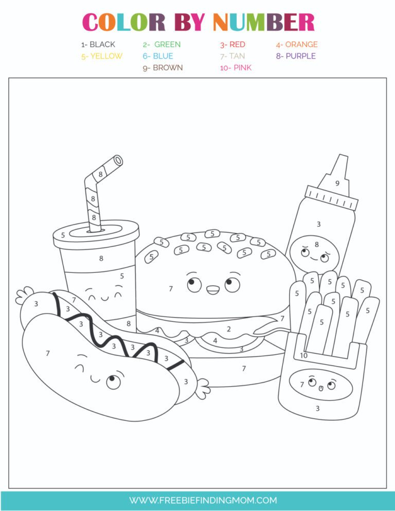 Free Printable Color by Number for Adults (PDF Downloads)