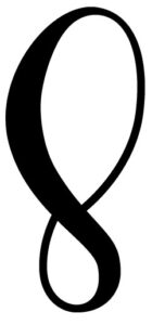 Free Cursive Number 8 Printable