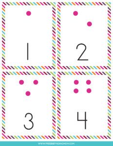 Free Number Flashcards Printable 1-20 (PDF Downloads)