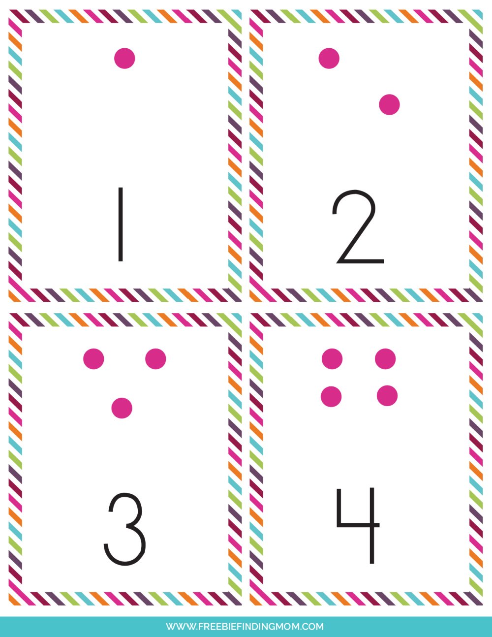 Free Number Flashcards Printable 1-20 (PDF Downloads)