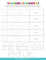 3 Free Preschool Number Worksheets 1-10