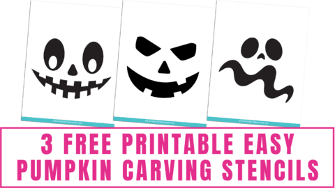 3 Free Printable Easy Pumpkin Carving Stencils
