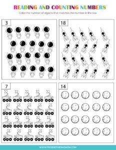 Printable Tracing Numbers Worksheets for Kindergarten