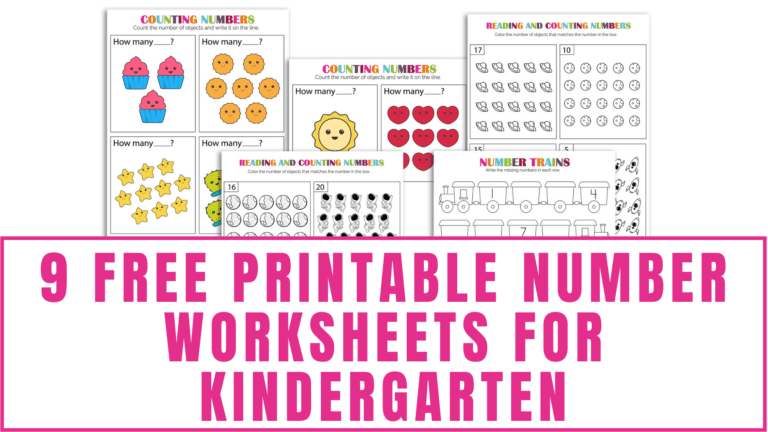 Printable Tracing Numbers Worksheets for Kindergarten