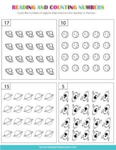 Printable Tracing Numbers Worksheets for Kindergarten