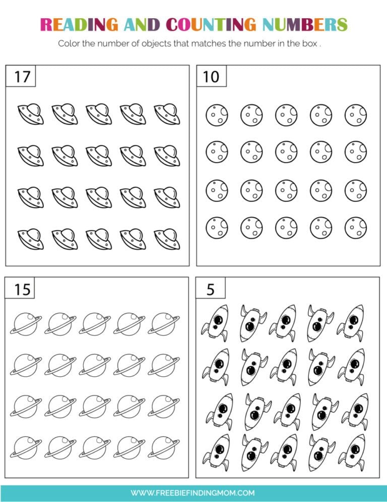 Printable Tracing Numbers Worksheets for Kindergarten