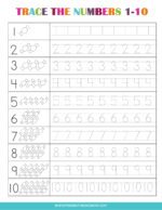3 Free Preschool Number Worksheets 1-10