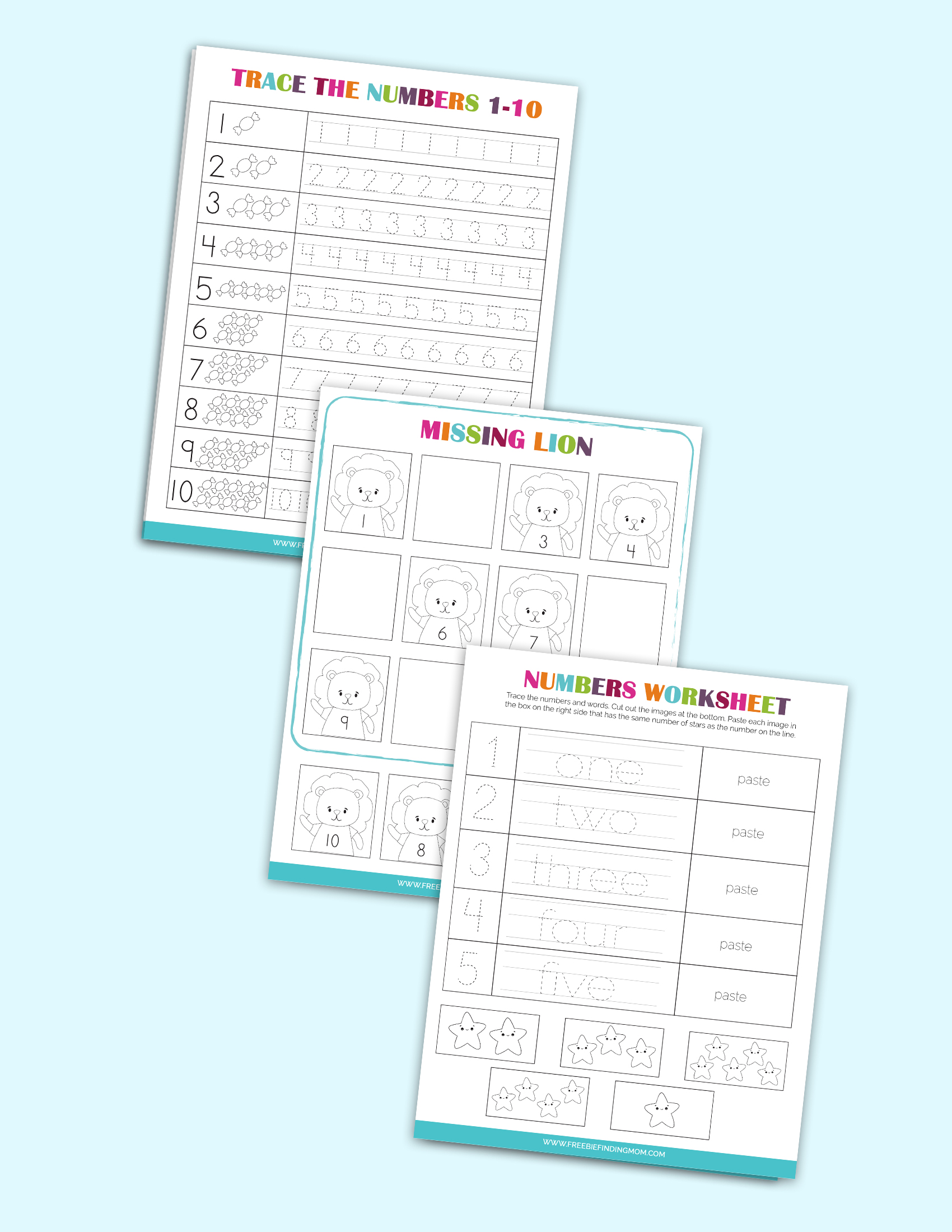 3 Free Preschool Number Worksheets 1 10 Freebie Finding Mom