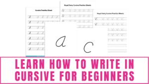 Learn How to Write in Cursive for Beginners