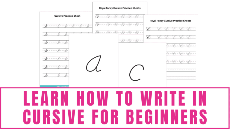 How to Write Cursive Letters