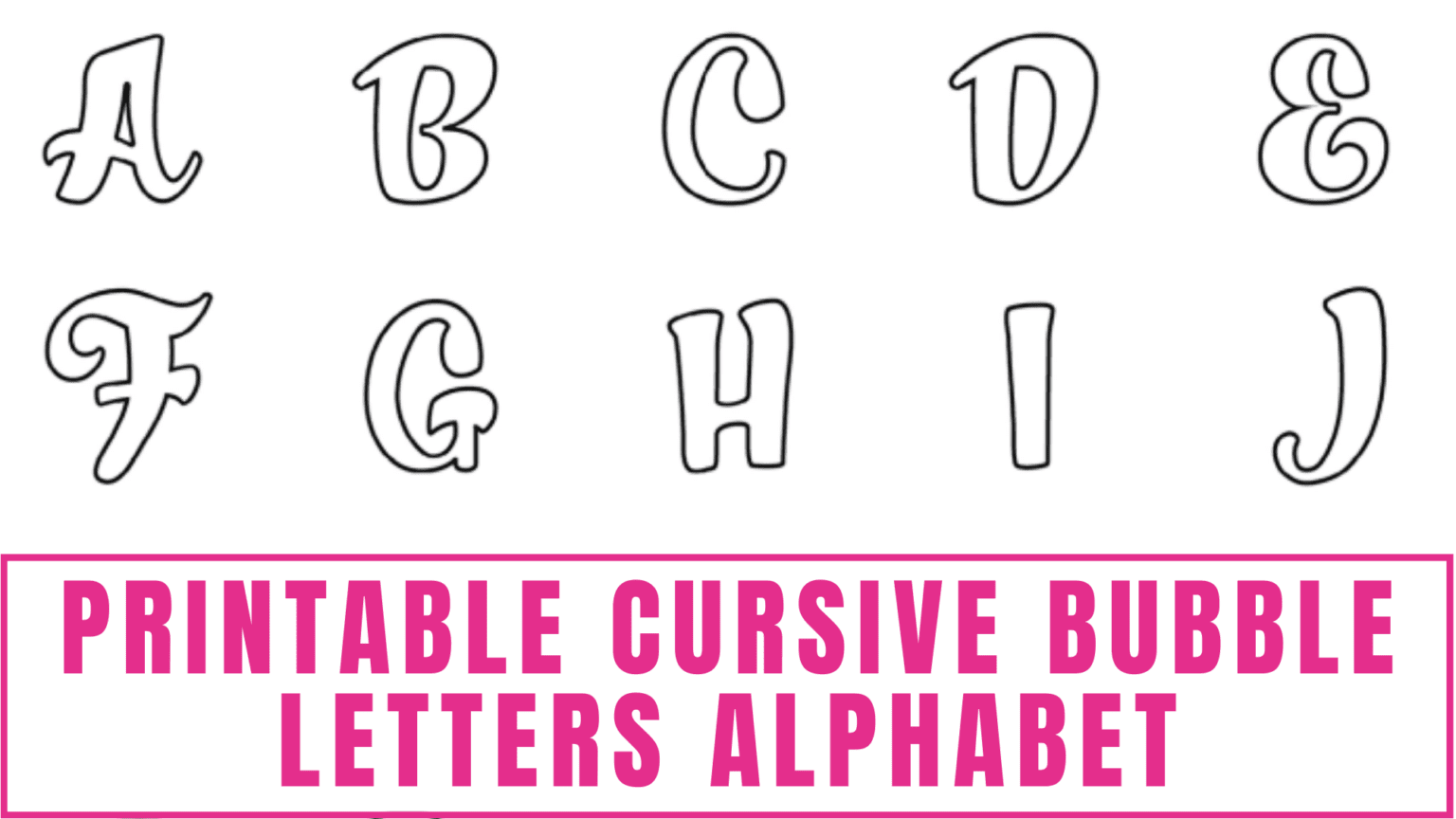 How to Draw Bubble Letters