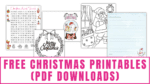 Free Christmas Printables (PDF Downloads)