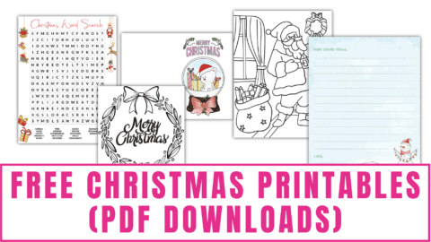 Free Christmas Printables (PDF Downloads)