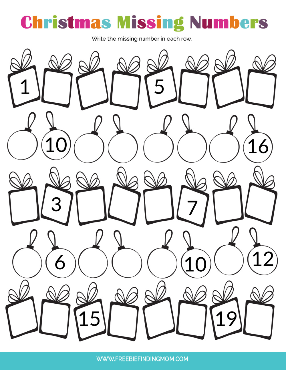 Free Christmas Math Worksheets For Kindergarten PDF Downloads Free Christmas Math Worksheets For Kindergarten PDF Downloads