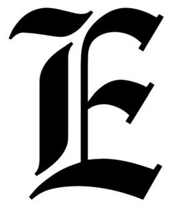 Free Printable Alphabet Letters: Old English Calligraphy Capital E