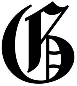 Free Printable Alphabet Letters: Old English Calligraphy Capital G