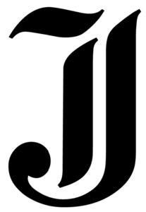 Free Printable Alphabet Letters: Old English Calligraphy Capital J