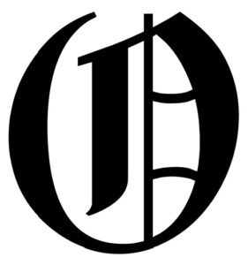 Free Printable Alphabet Letters: Old English Calligraphy Capital O