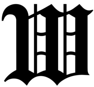 Free Printable Alphabet Letters: Old English Calligraphy Capital W