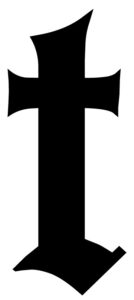 Free Printable Alphabet Letters: Old English Calligraphy Lowercase T