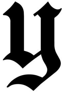 Free Printable Alphabet Letters: Old English Calligraphy Lowercase Y