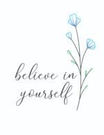 Free Printable Calligraphy Quotes with Drawings