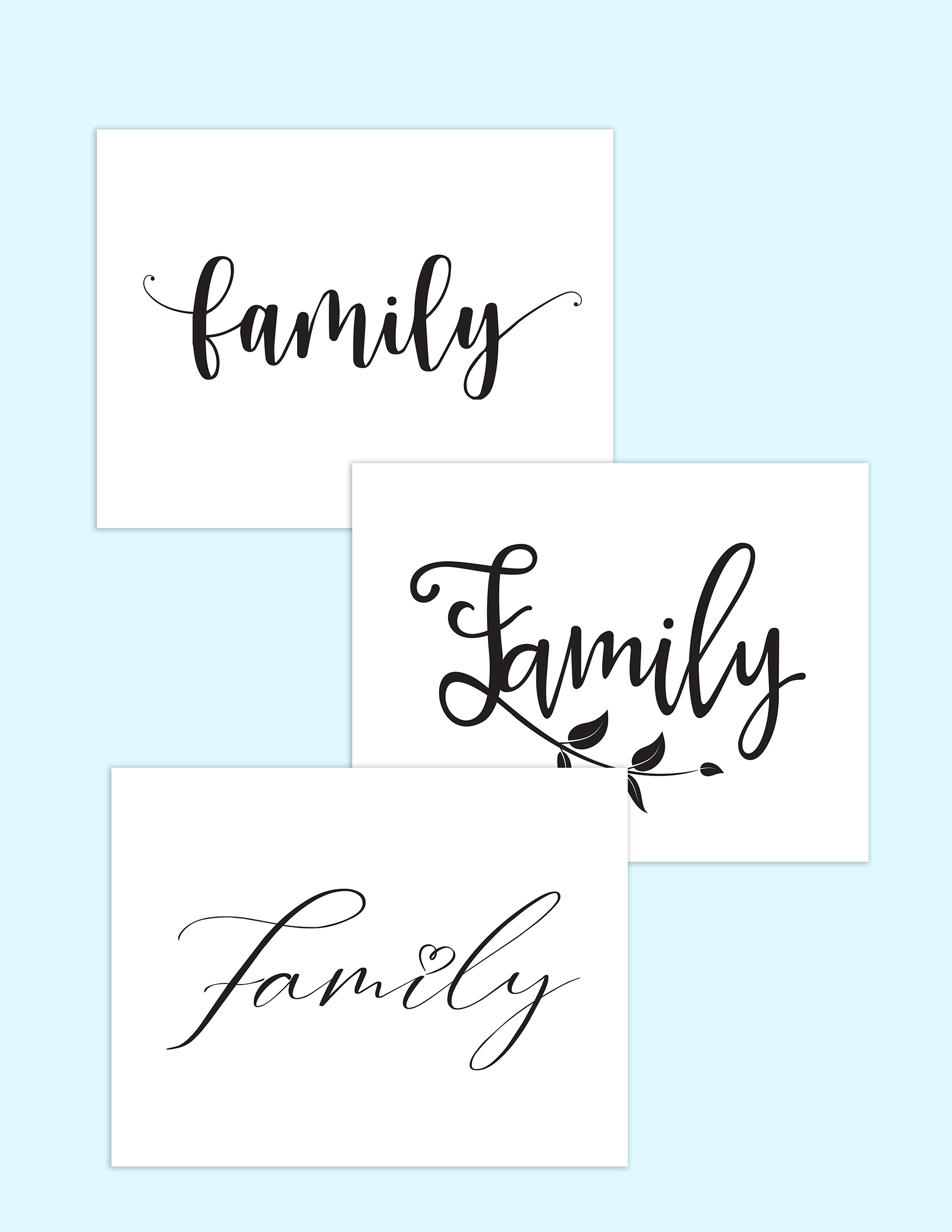 How To Write Family In Cursive Writing Freebie Finding Mom