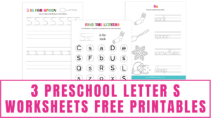 Preschool Printable Worksheets: Letter S