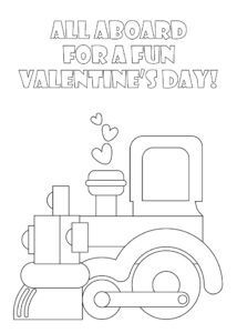3 Foldable Printable Valentine's Day Cards to Color