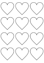 Free Downloadable Stencils: Small, Medium, Large Heart