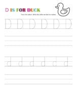 Preschool Printable Worksheets: Letter D