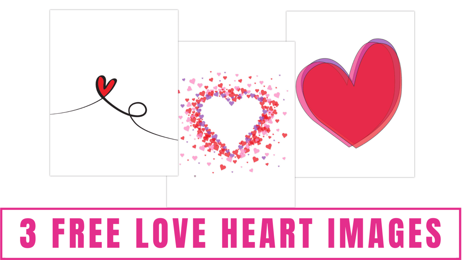 Free Downloadable Stencils: Small, Medium, Large Heart