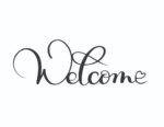3 Free Printable Welcome Calligraphy Signs