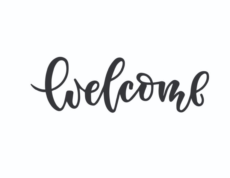 3 Free Printable Welcome Calligraphy Signs
