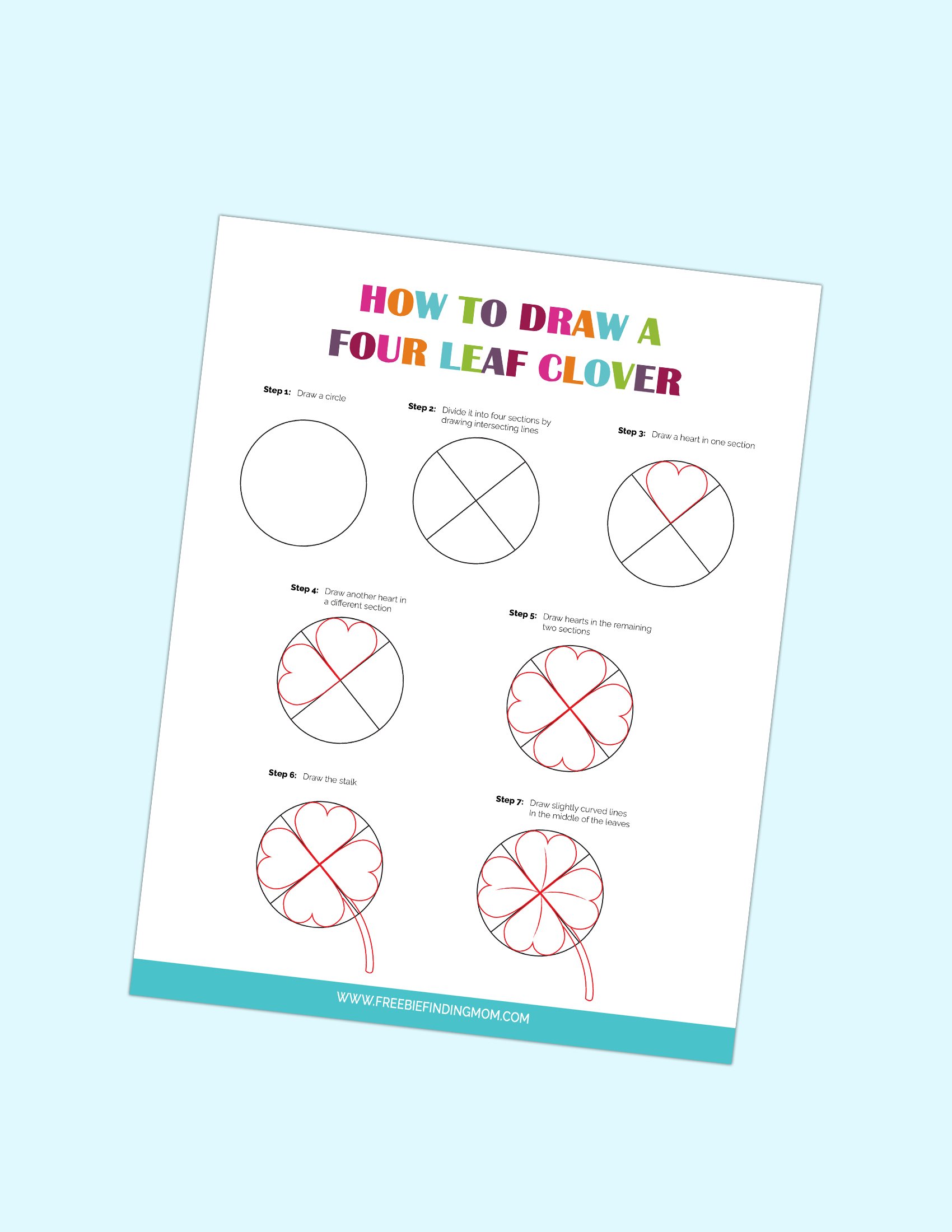 How to Draw a Four Leaf Clover: Easy Step-by-Step Instructions